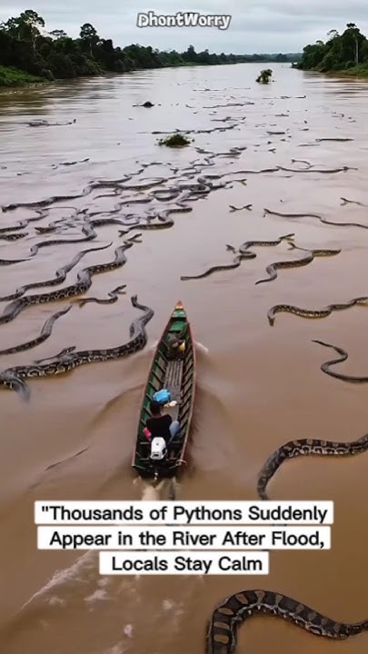 ‎Thousands of Pythons Suddenly Appear in the River After Flood, Locals ...