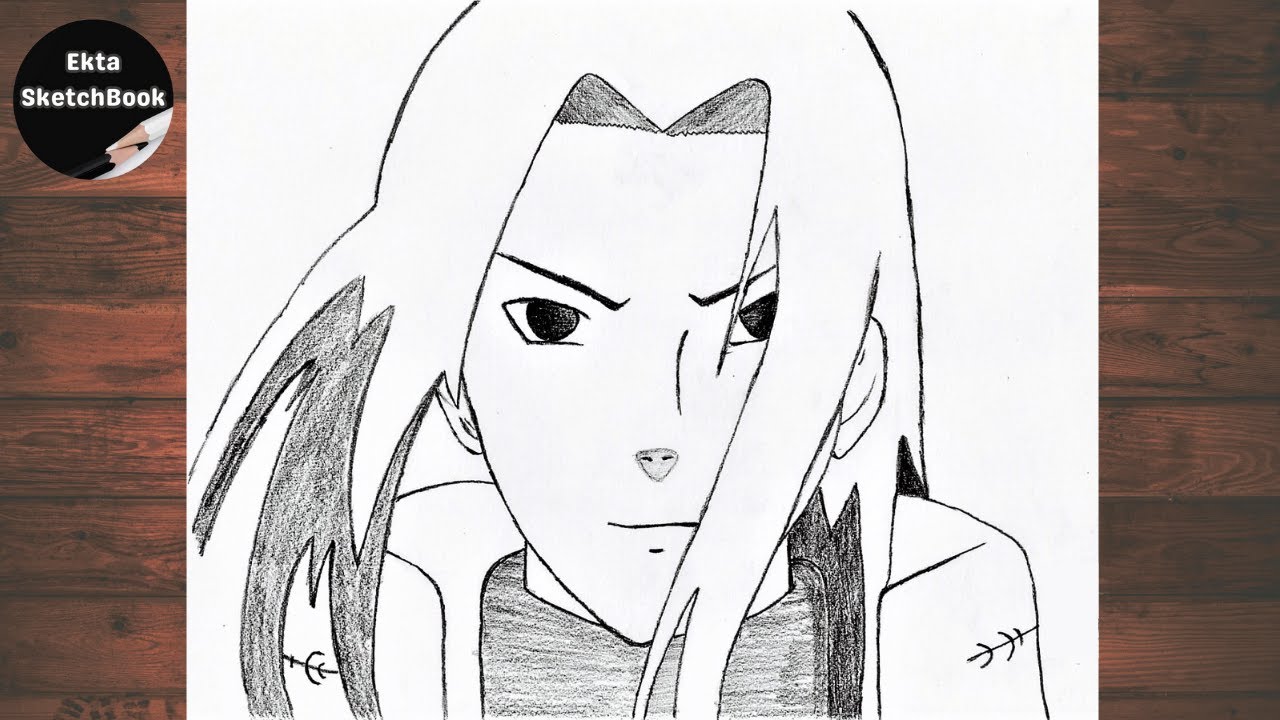 How to draw Hashirama Senju from Naruto || How to draw anime step by ...