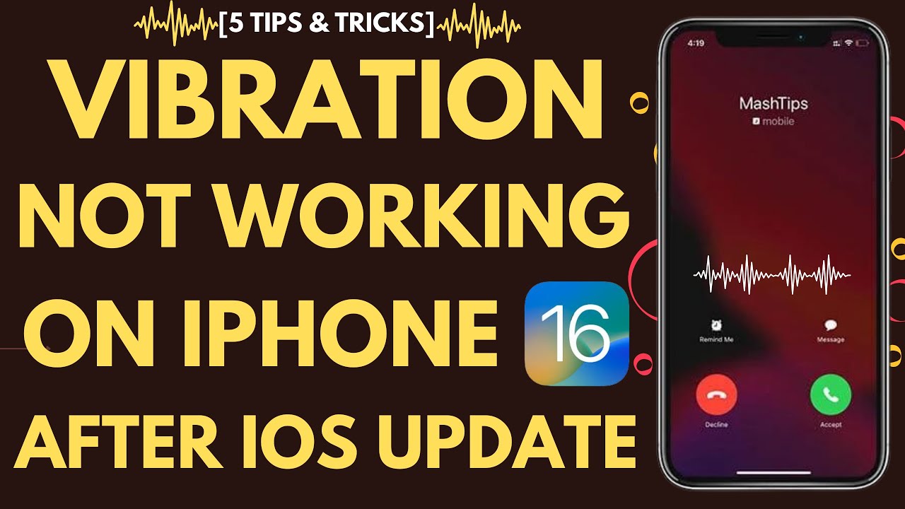 Vibration Not Working On IPhone After IOS 16 5 Update YouTube Vibration Not Working On IPhone After IOS 16 5 Update YouTube