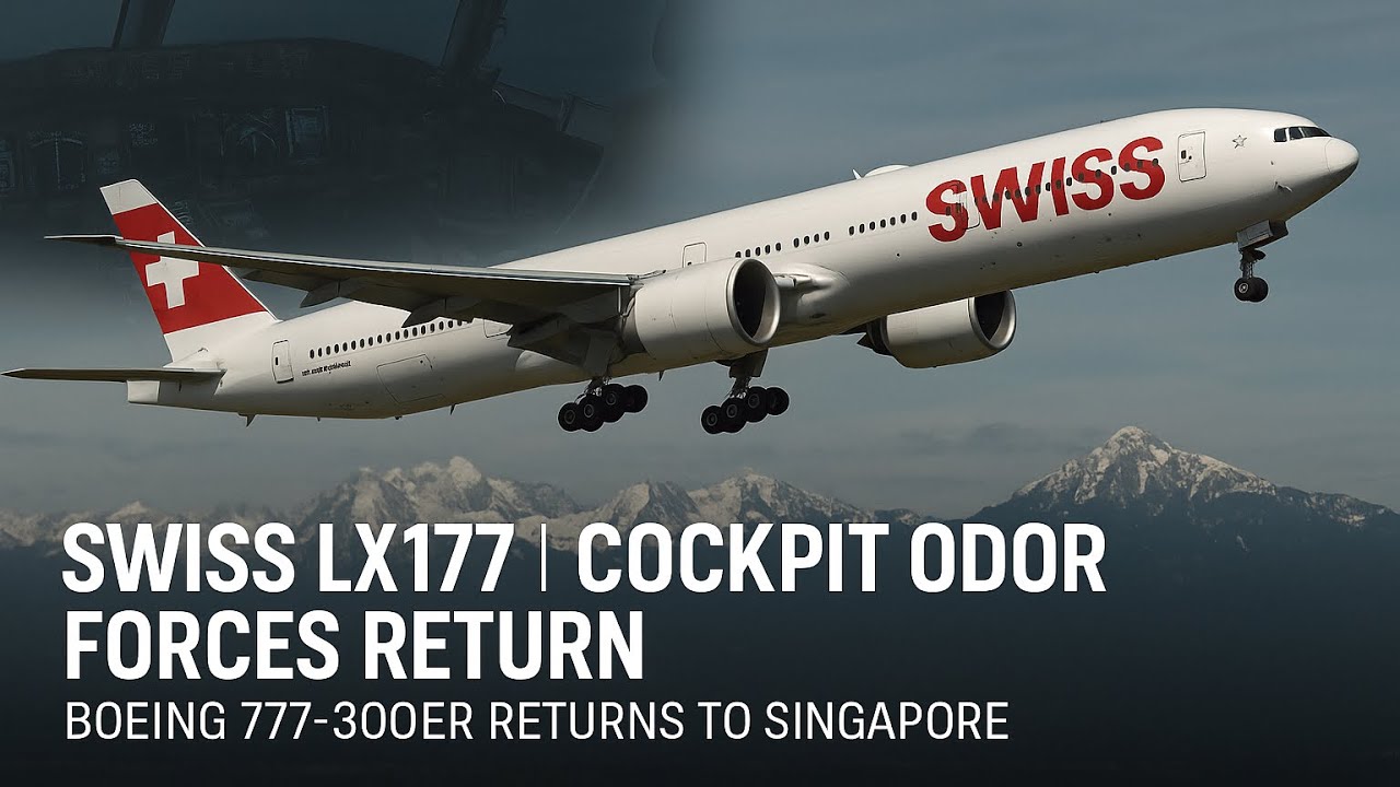 Swiss Flight Makes Emergency Return — Mysterious Odor in Cockpit - YouTube
