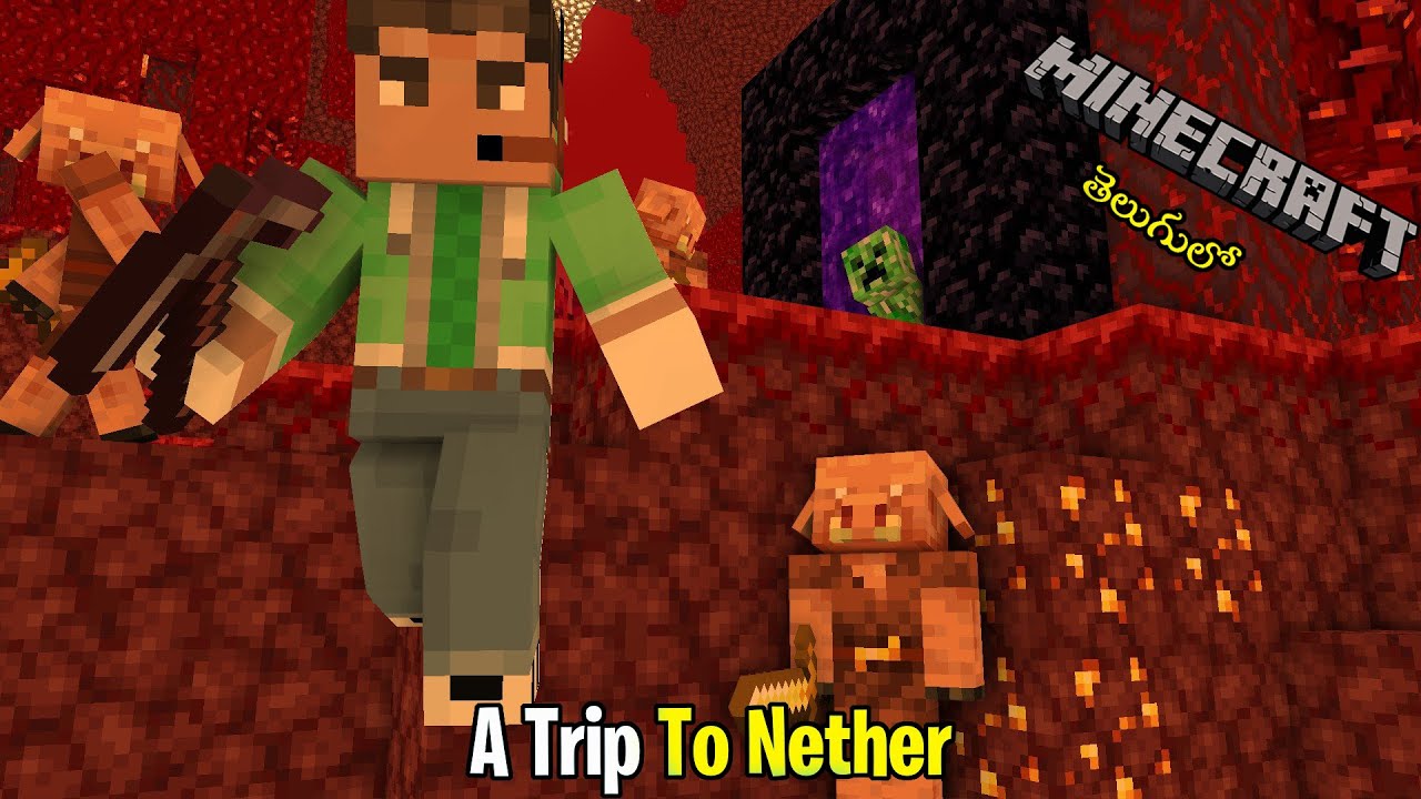Minecraft: A Trip To Nether In My Solo Survival World | In Telugu ...