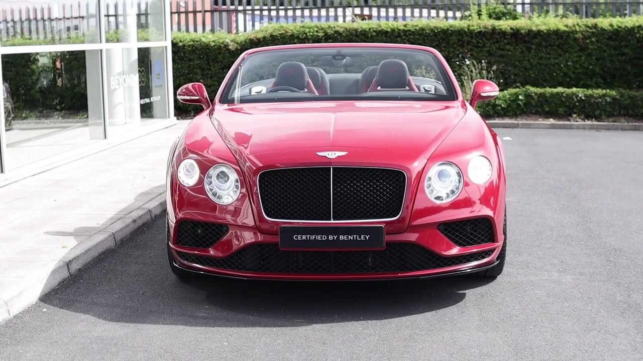 Bentley Leeds - GTC V8 S finished in Dragon Red II with Hotspur and ...