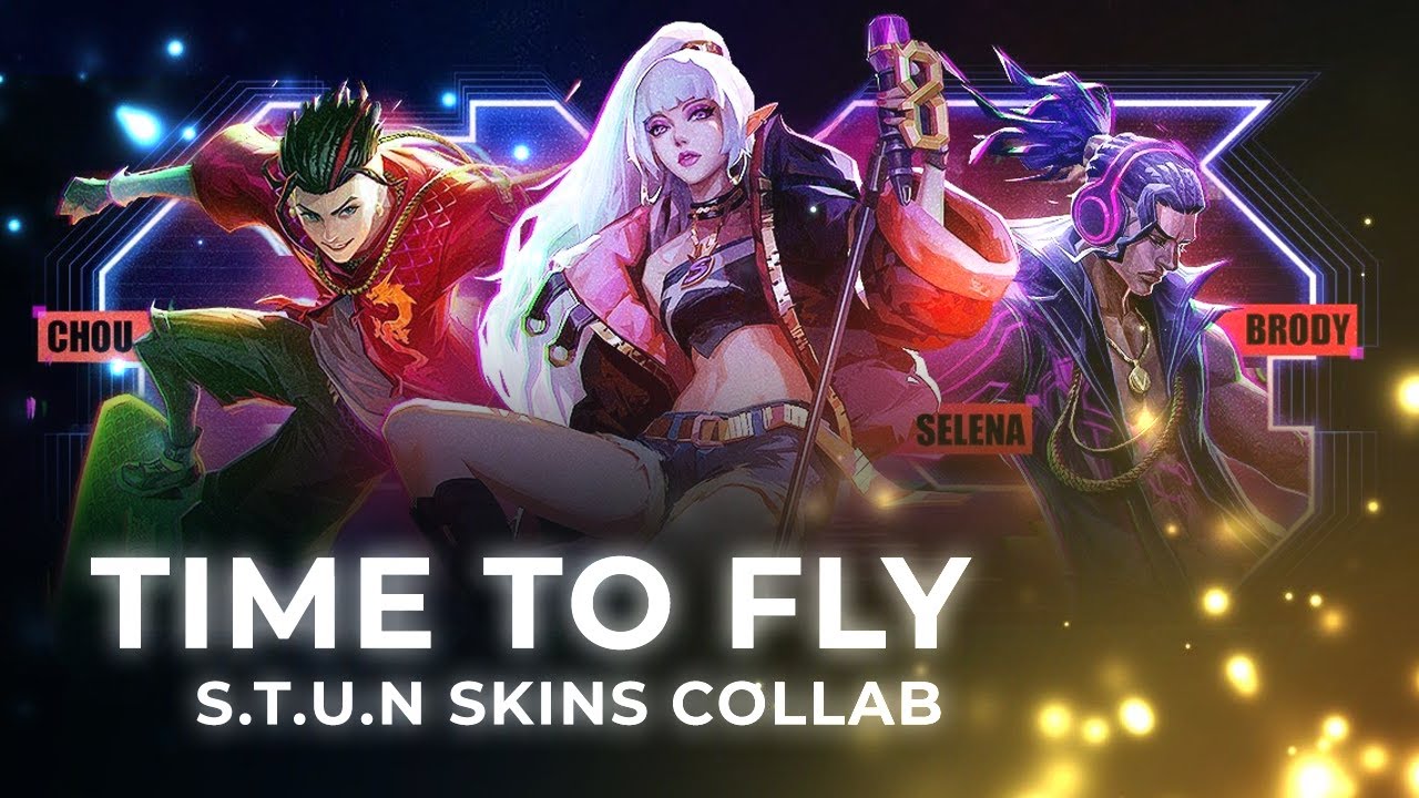 [TIME TO FLY💙] collab S.T.U. Skins velocity edit⚡ MOBILE LEGENDS BANG BANG GMV/EDIT - YouTube