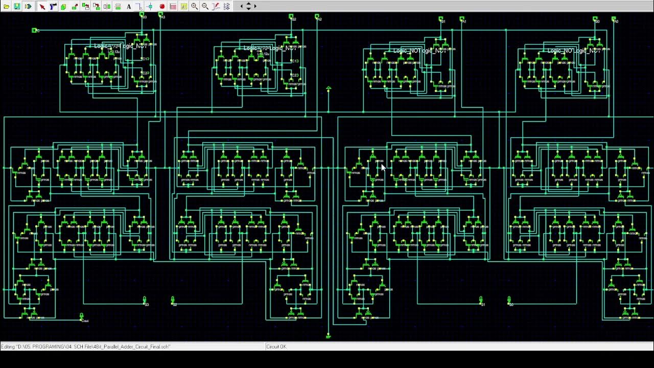 Design and Simulation of Half Adder , Full Adder, 4bit Parallel Adder ...