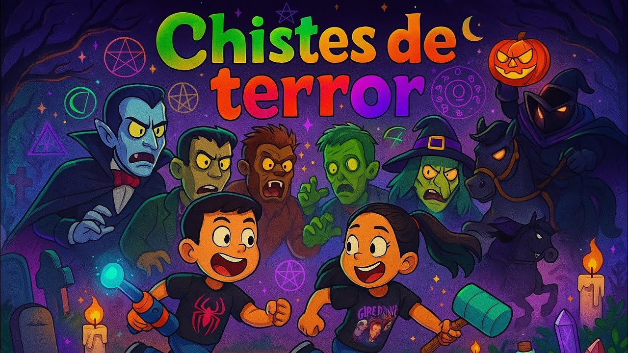 “Chistes de terror: ¿dulce o truco de la risa?”// guerra de chistes de ...