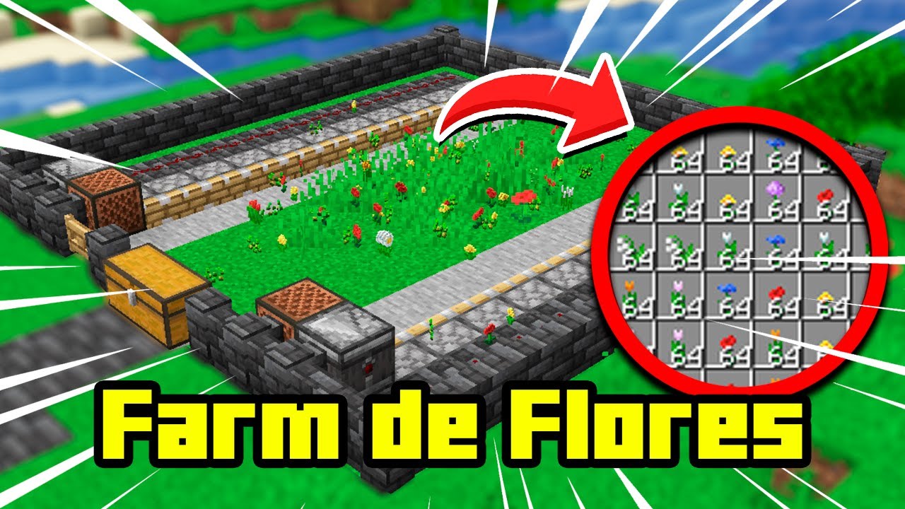 FARM de FLOR AUTOMÁTICA - Minecraft 1.19 - YouTube