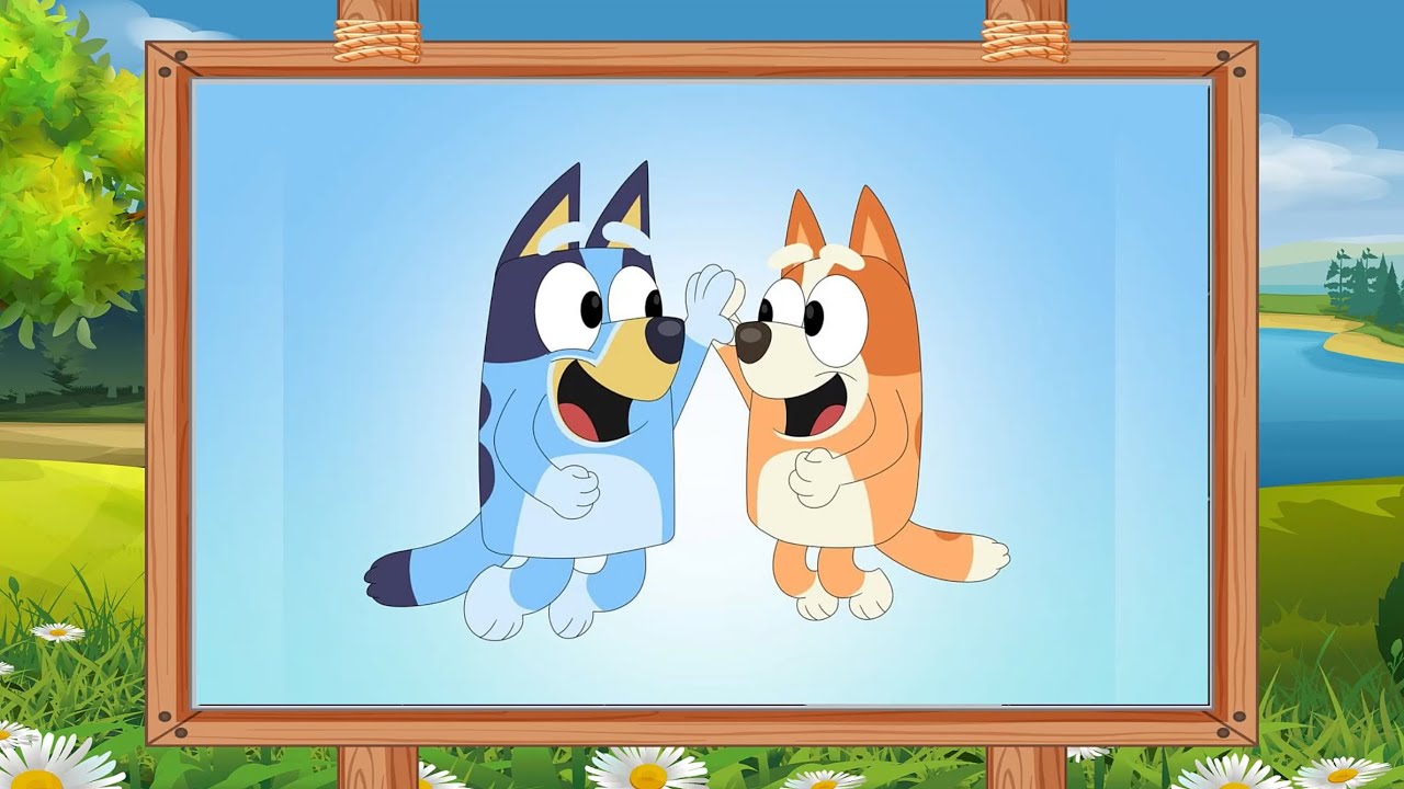 Bluey Jigsaw Puzzle | Bluey and Bingo | Kids videos | Choo Choo Kids ...