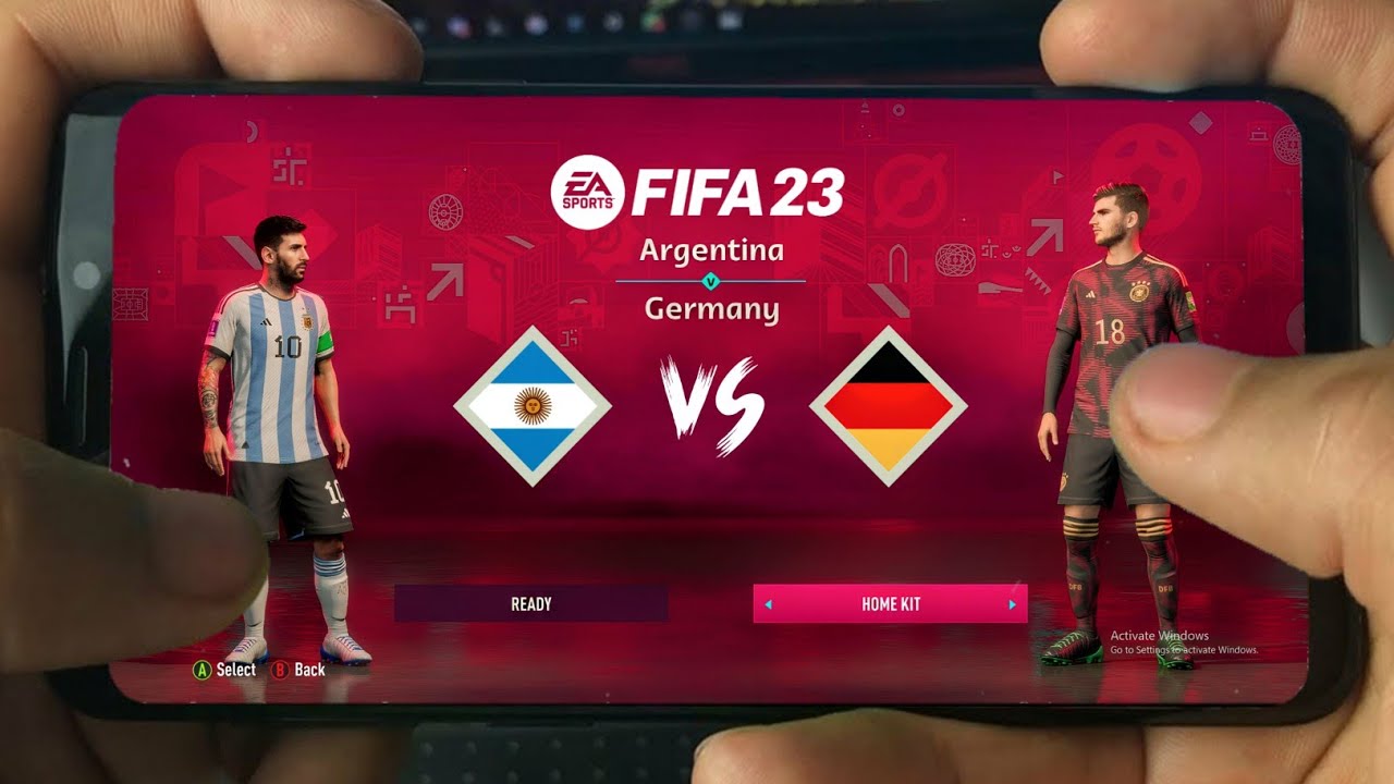 Fifa 23 Mobile Emulator Argentina Vs Germany Wc Gameplay Android