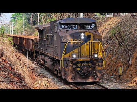 MRS - AC44i #7385-1 Bauxita (TDO) em Taubaté - SP. - YouTube