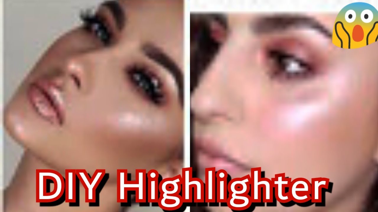 Diy Highlighter at home with eyeshadow |Homemade Highlighter Only in ...
