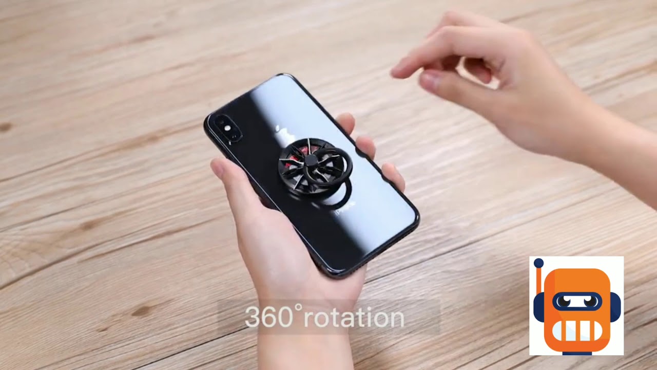 Gyro Phone Ring Kickstand - YouTube