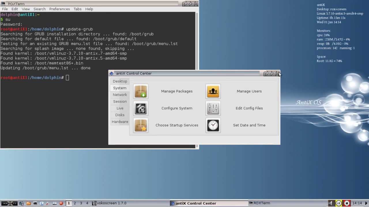 Antix 13 Stable - Install a different kernel - YouTube