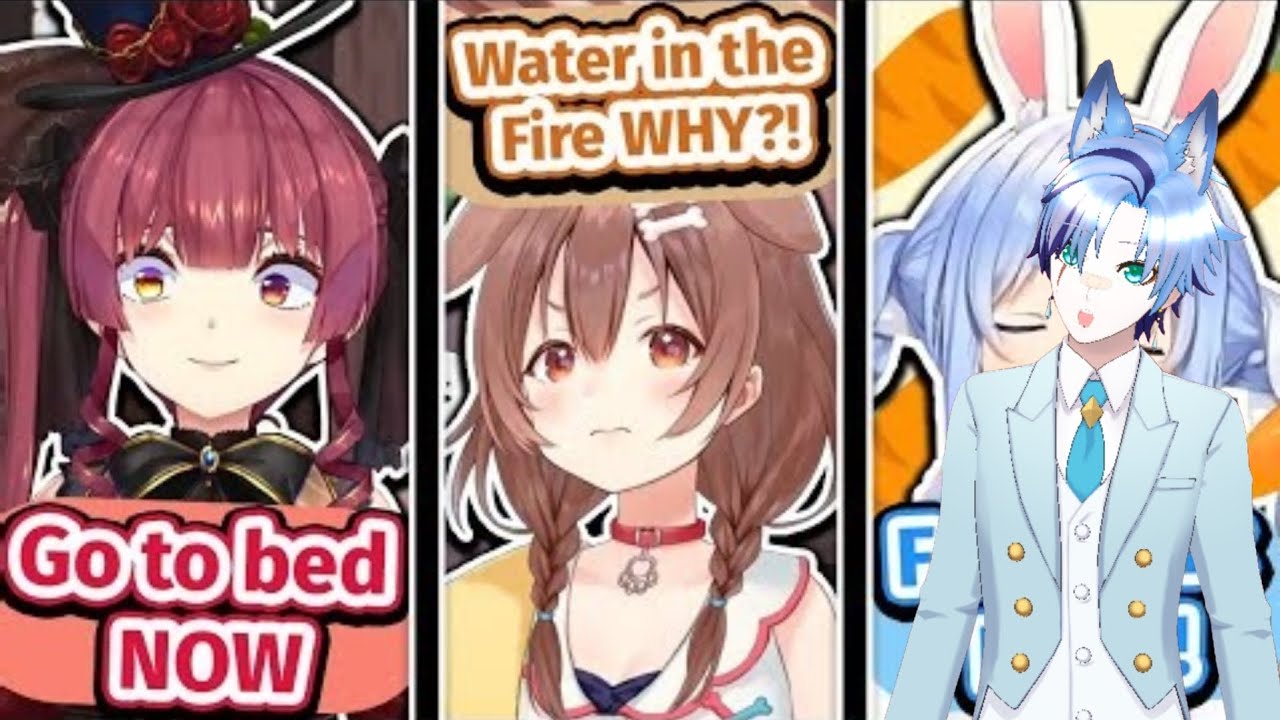I react to funny hololive jp clips - YouTube