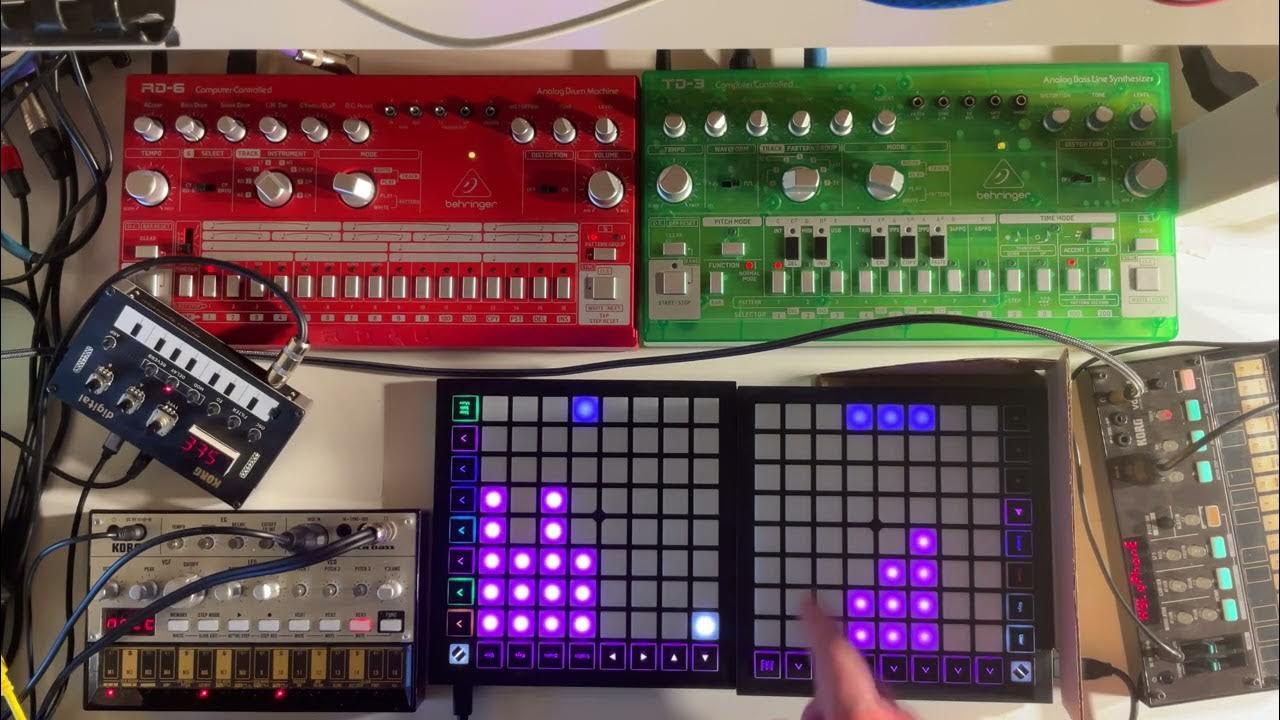 #jamuary2024 - Bespoke Teensy Launchpad Sequencer - Jaunty Jam with Volcas RD-6, TD-3 and NTS-1 ...