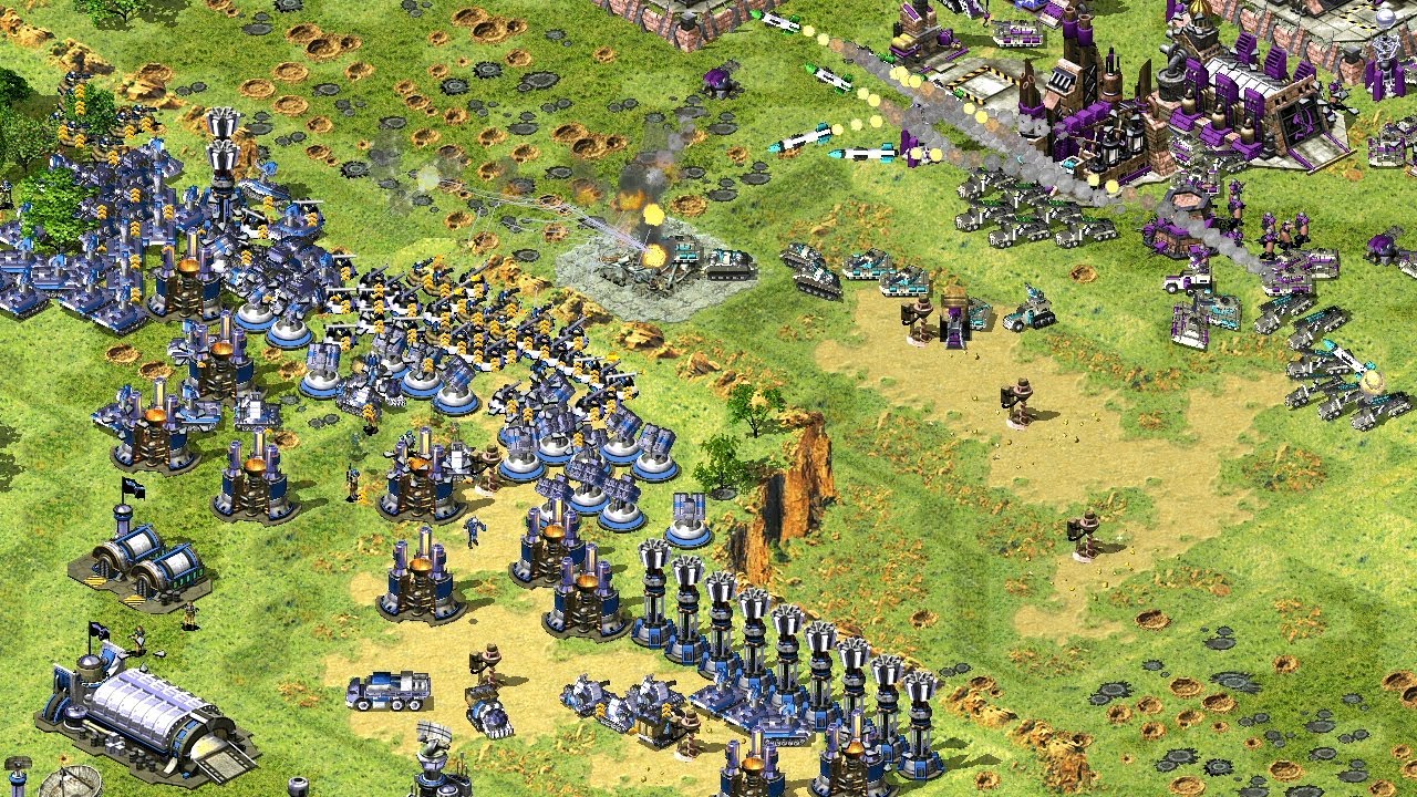 Red Alert 2 | Extra Hard AI mod | Great Britain - Sniper - 7 vs 1 ...