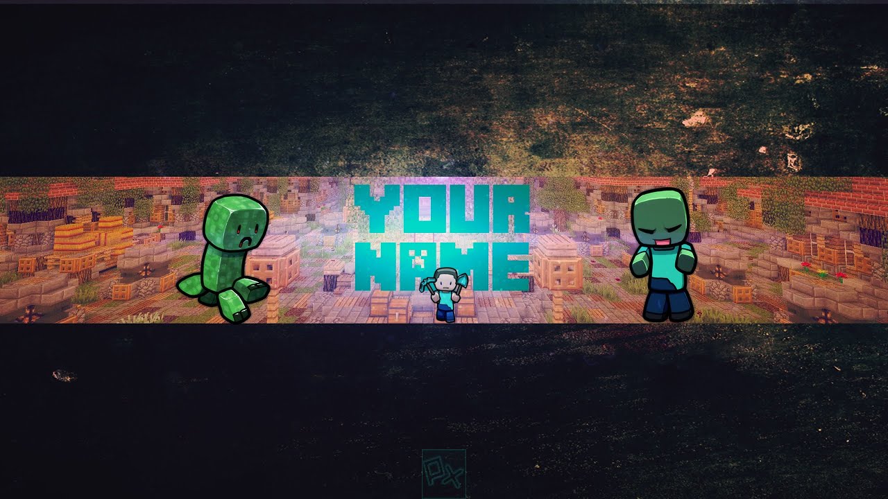 FREE Minecraft Hunger Games Banner Template - YouTube