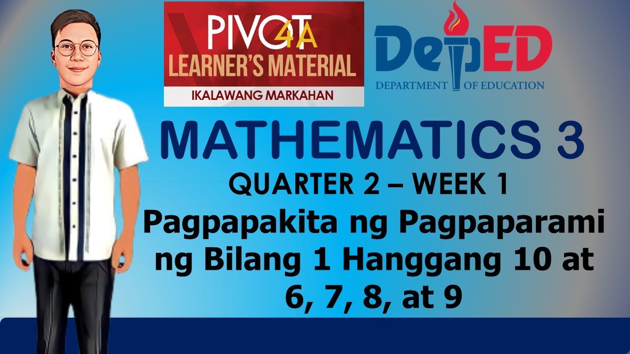 MATH 3 | QUARTER 2 - WEEK 1 | Pagpapakita ng Pagpaparaming Bilang 1 ...