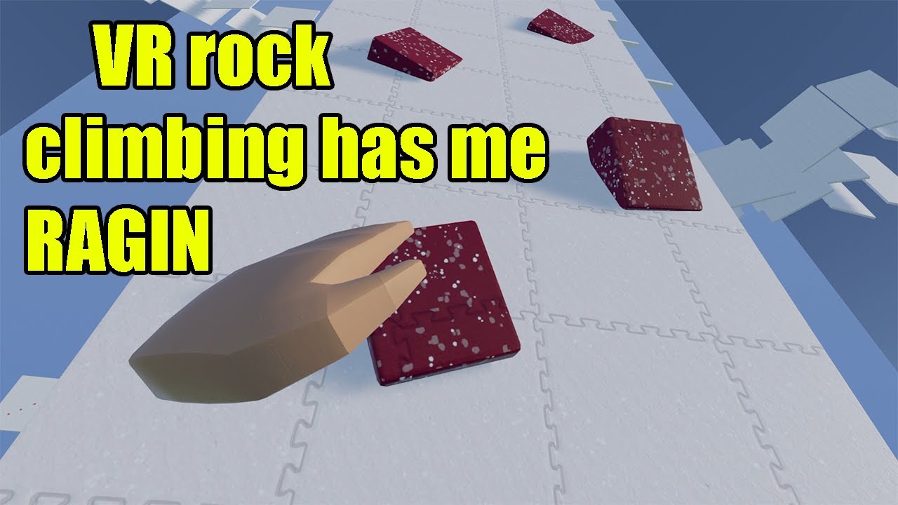 VR rock climbing has me RAGIN | Rec Room VR Gameplay - YouTube
