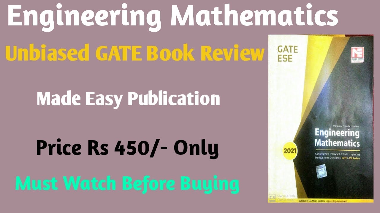 Made Easy Engineering Mathematics Book Review || GATE || BOOK - YouTube