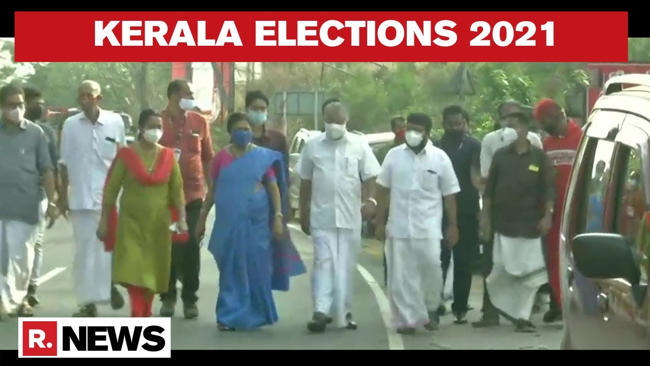 Kerala Elections 2021: CM Pinarayi Vijayan Arrives At A Polling Booth ...