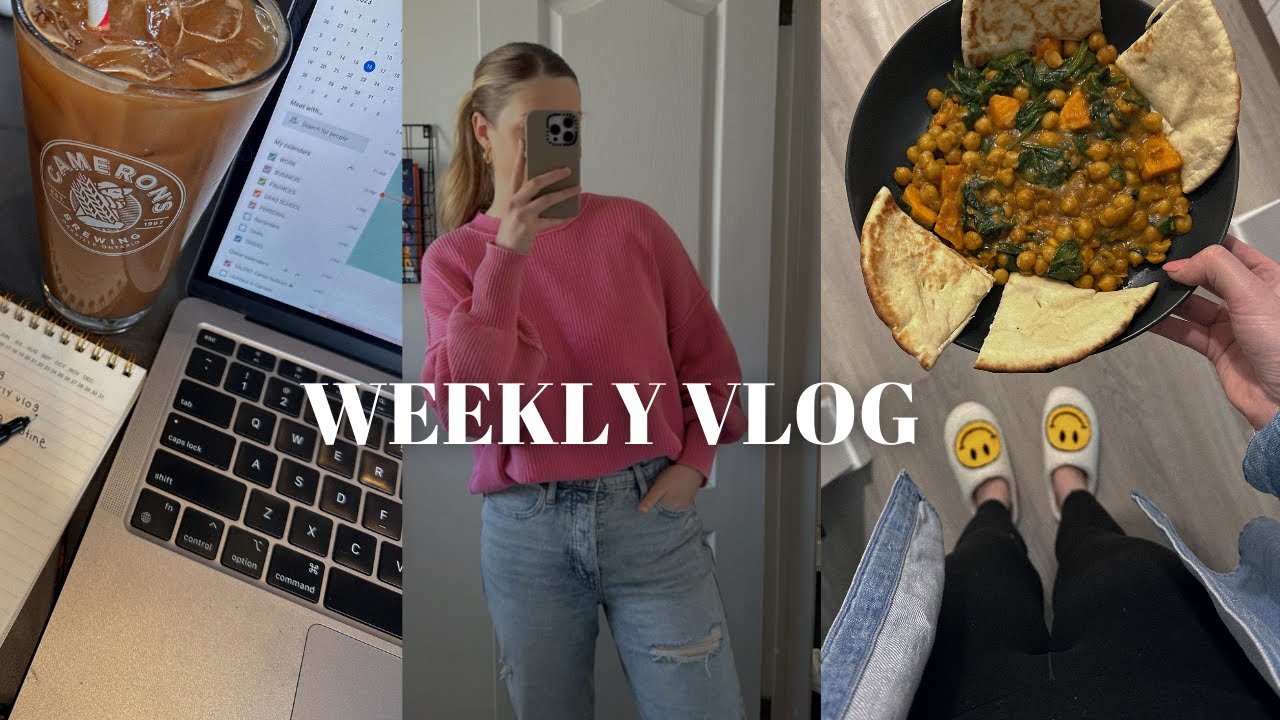 WEEKLY VLOG: 9-5 work days, home updates, yummy meals & treating myself ...