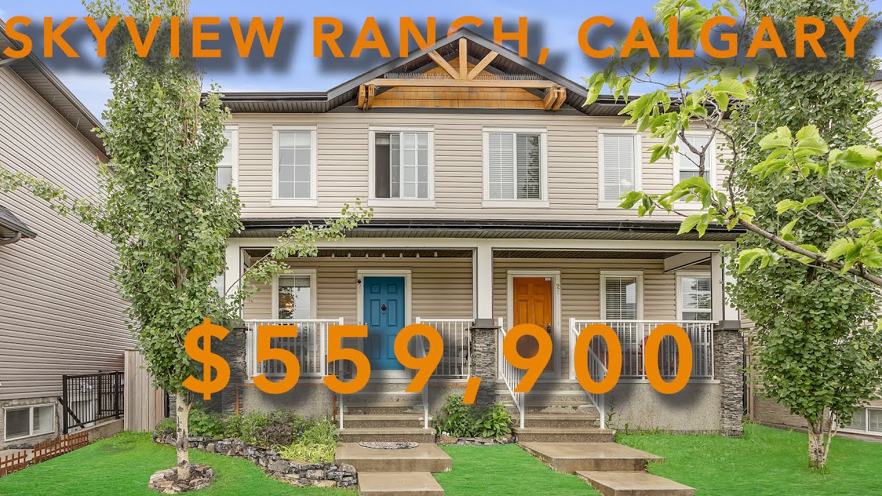 Tour This Open Concept Semi-Detached Home in Skyview Ranch That Is ...