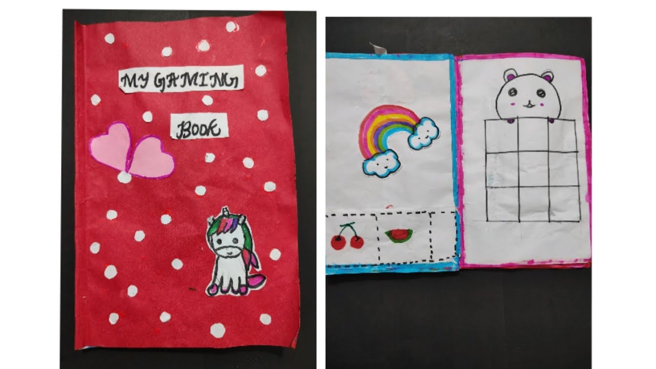 7 easy gaming book#my gaming book#paper crafts - YouTube