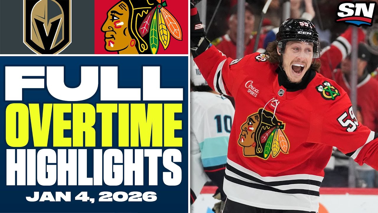 Vegas Golden Knights at Chicago Blackhawks | FULL Overtime Highlights ...