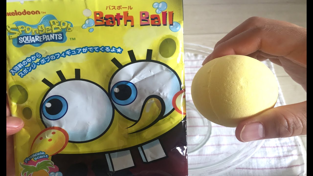 Spongebob Squarepants Bathbomb-- Epic Fail..Why? =( スポンジボブバスボール - YouTube