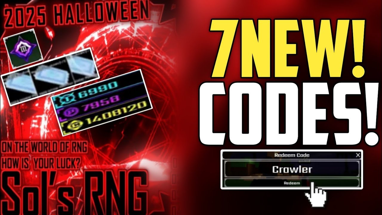⚠️UPDATE-8💥CODES!!⚠️ SOL'S RNG REDEEM CODES IN 2025 - ROBLOX! SOLS RNG ...