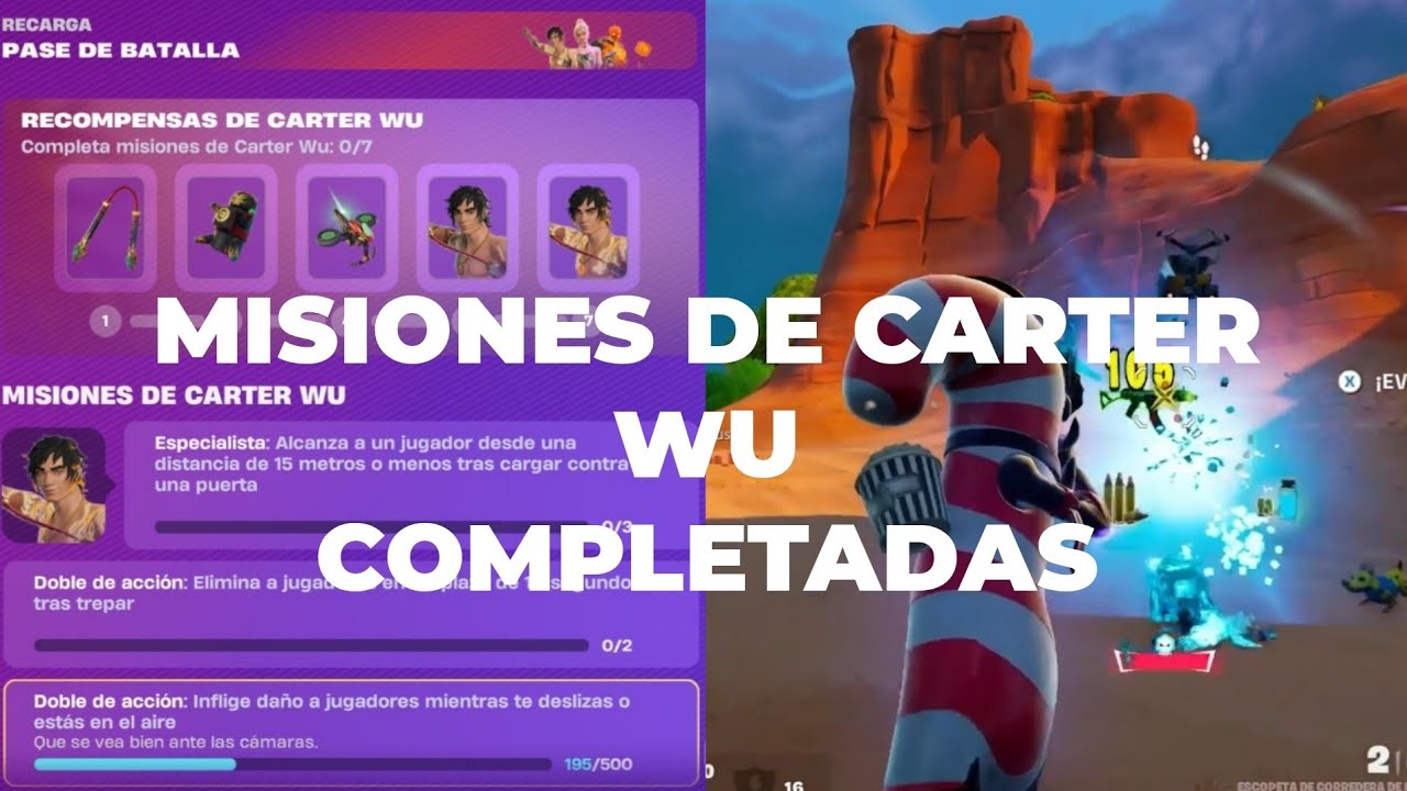 Misiones Fortnite Carter Wu - Te muestro como completar TODAS las ...