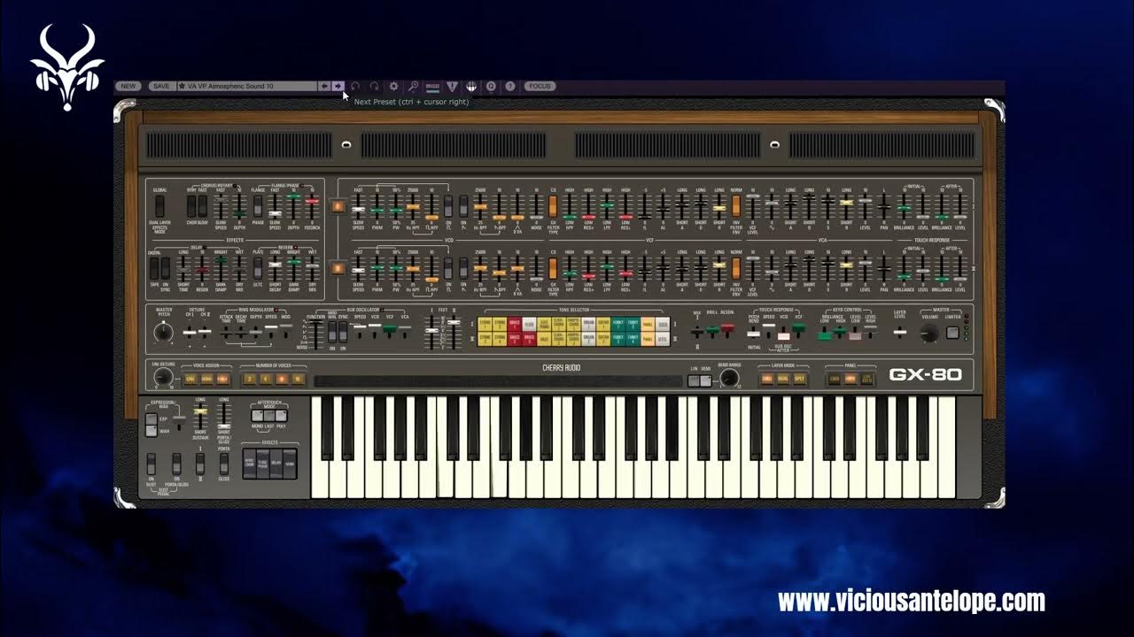 Free Presets for Cherry Audio GX-80 Synth - Venus Pads Presets Walkthrough Vicious Antelope ...