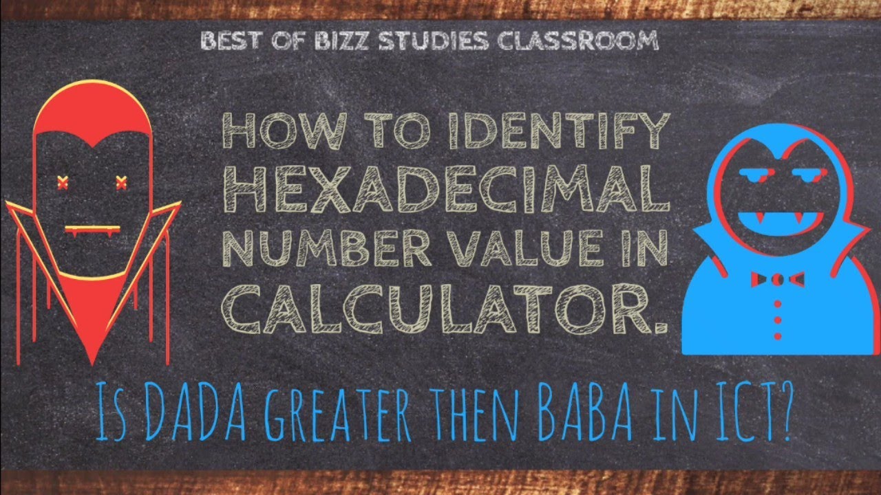 How to Identify Hexadecimal number value in calculator - YouTube
