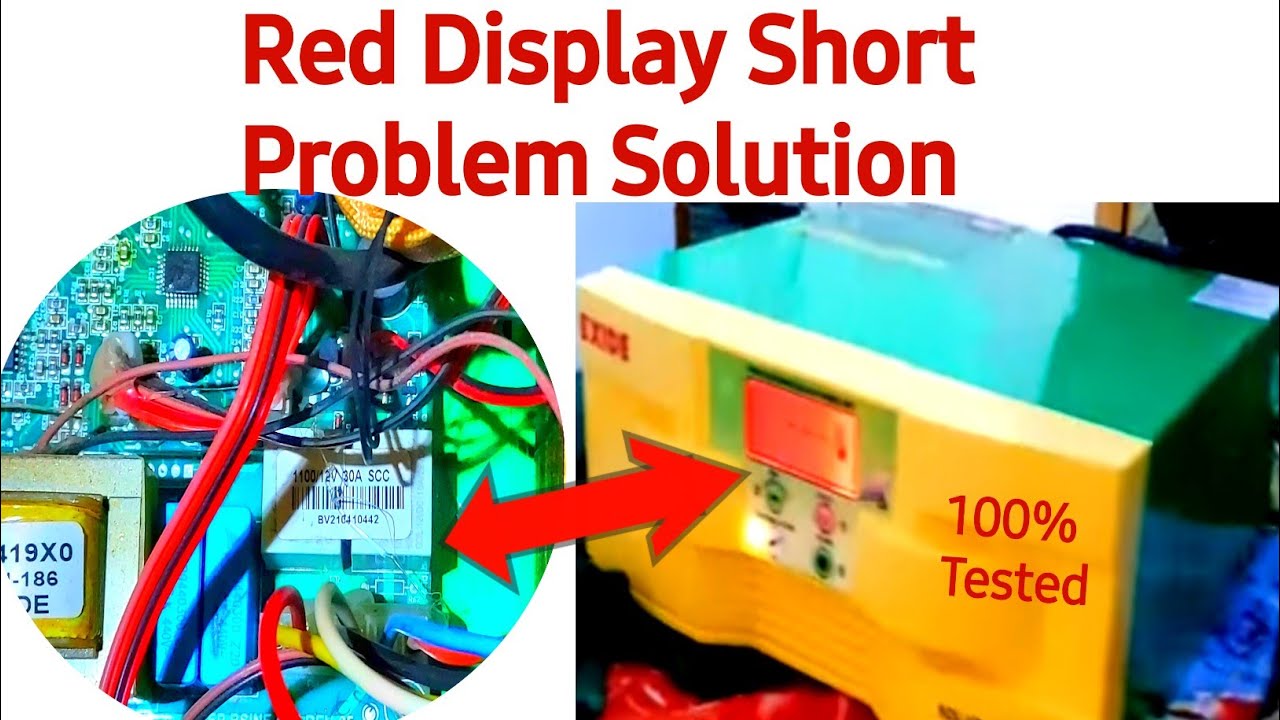 Exide Solar HYBIRD UPS Inverter 12V Solar 1100 Red Light Display kaise ...