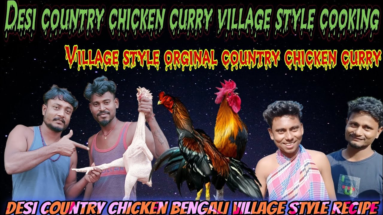 Desi country chicken curry village style cooking 🤤Village style orginal ...