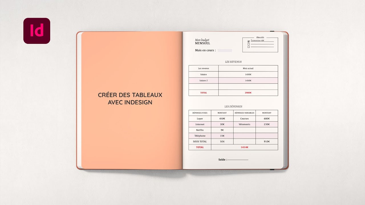 Tuto InDesign 2022 : Comment créer des tableaux - YouTube