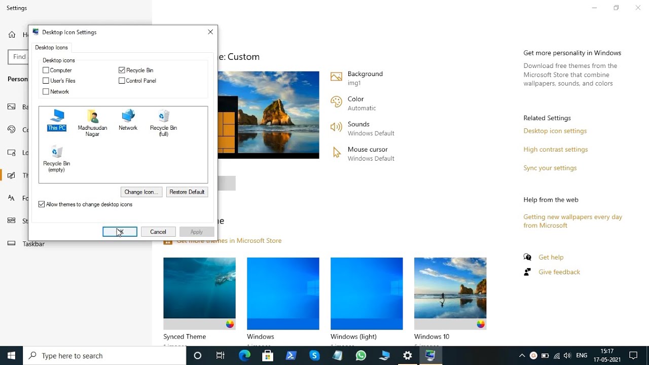 How to add 'THIS PC' or 'My Computer' icon on Desktop in Windows 10 ...