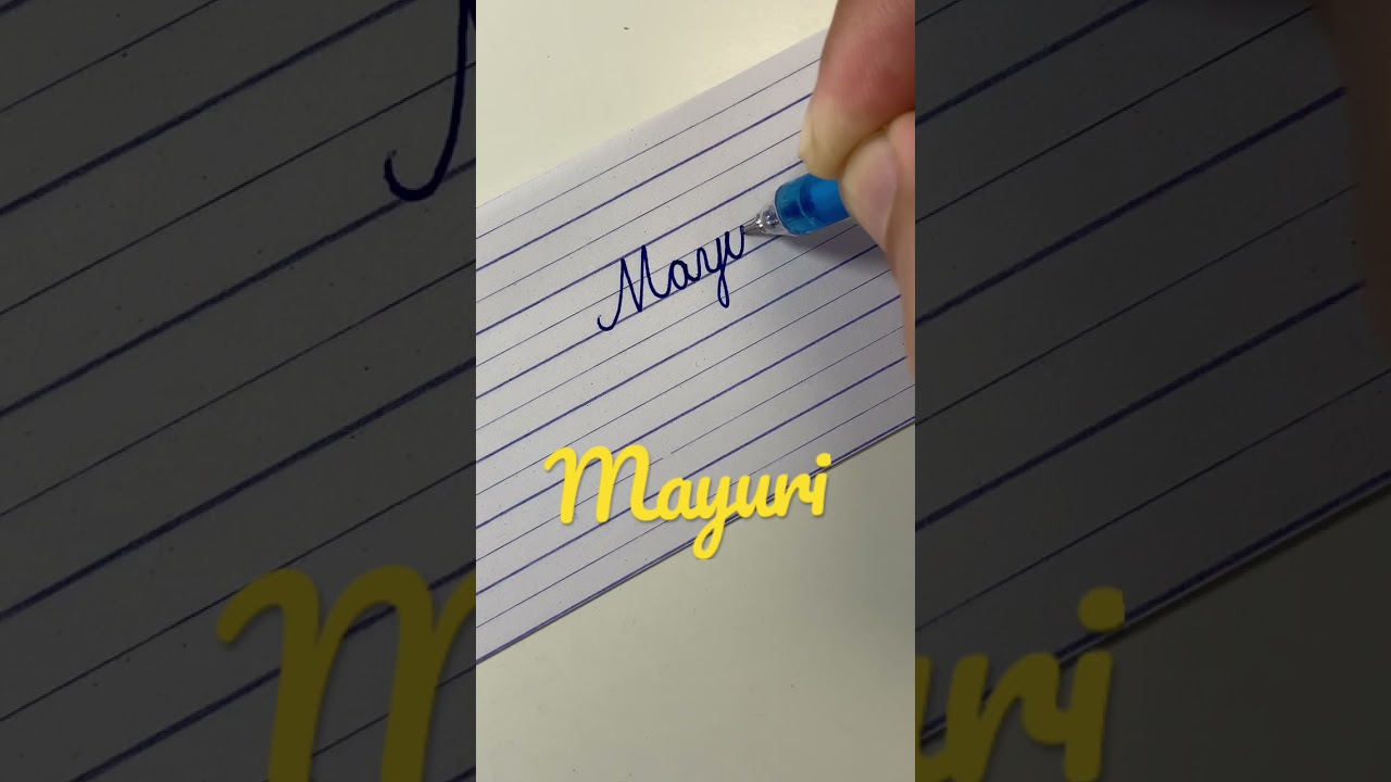 “Mayuri” Beautiful name in Cursive writing | Handwriting | Calligraphy ...