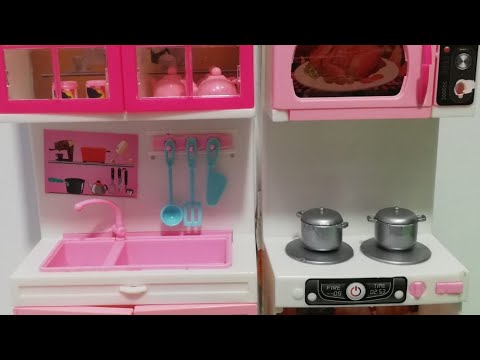15 Minutes Satisfying with Unboxing Barbie Princess Pink Kitchen,Rock ...