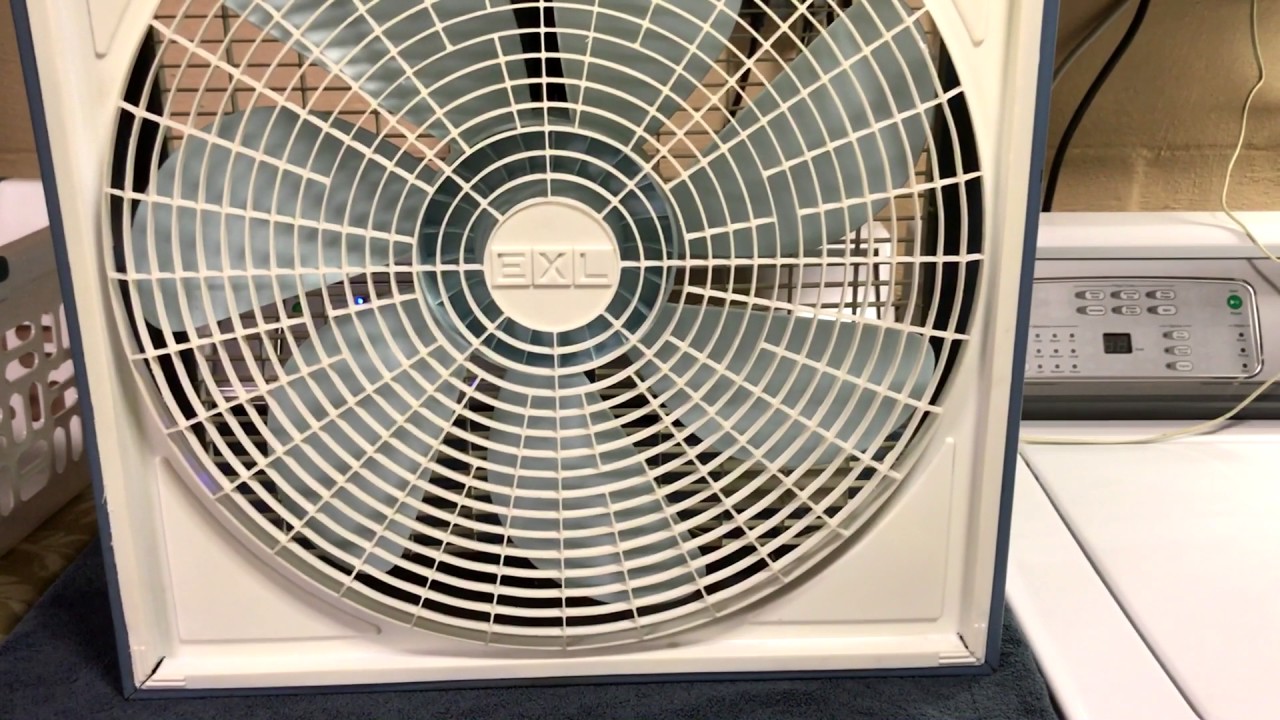 Mid-70s EXL 7-Bladed Box Fan - YouTube