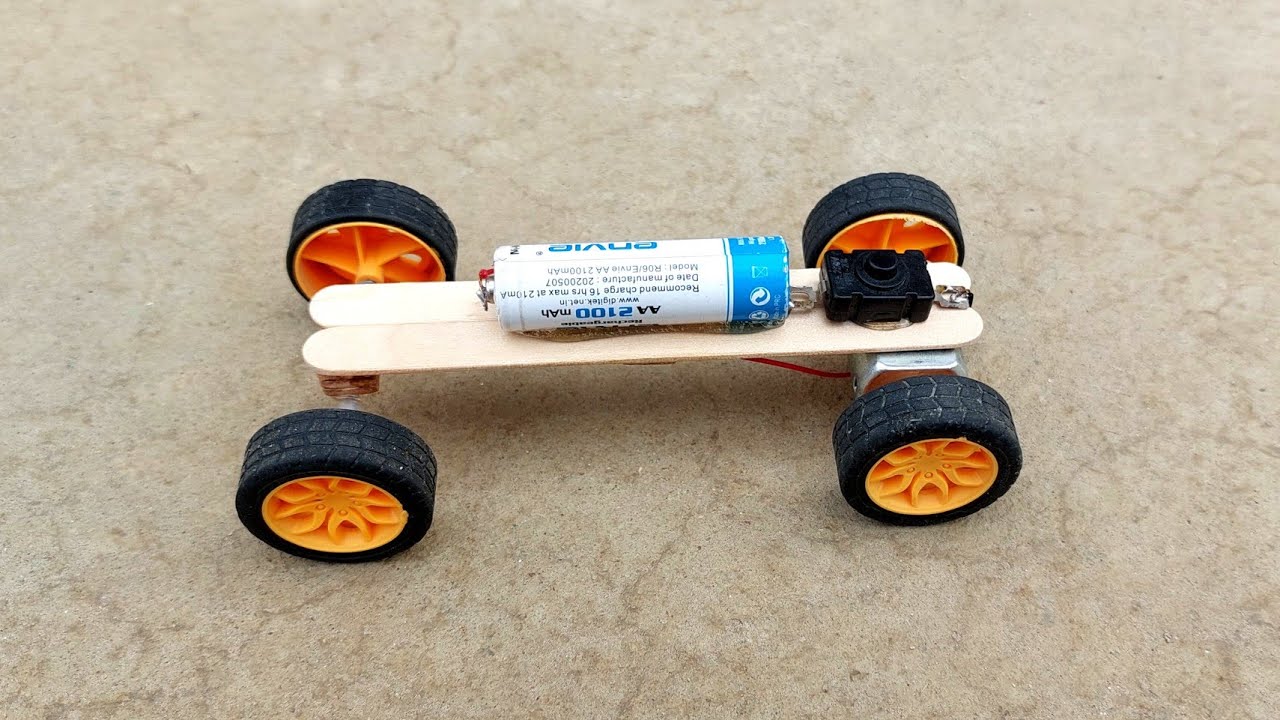 ice cream stick car project. - YouTube