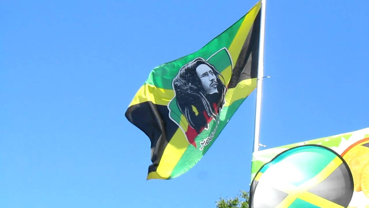 Bob Marley Freedom flag @ Maple Ridge Caribbean Festival - YouTube