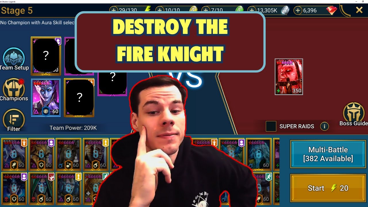 Teams You Need To Build For Hard Fire Knight Stage 5! | Raid Shadow ...