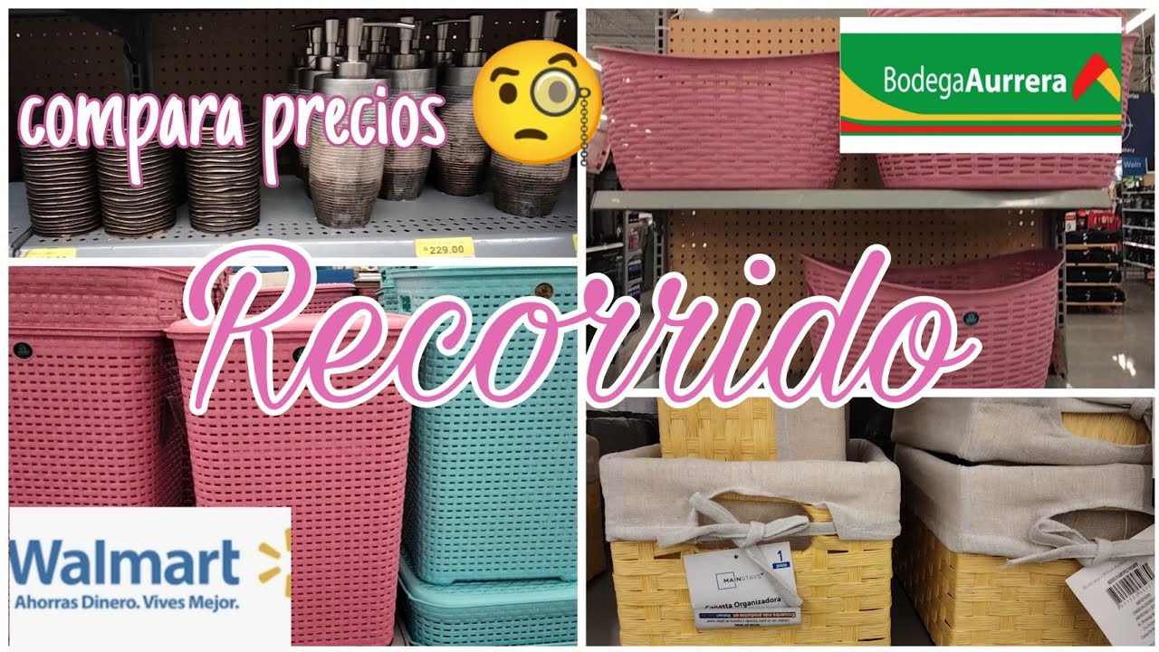Recorrido Walmart y Bodega Aurrera | Organización del hogar - YouTube