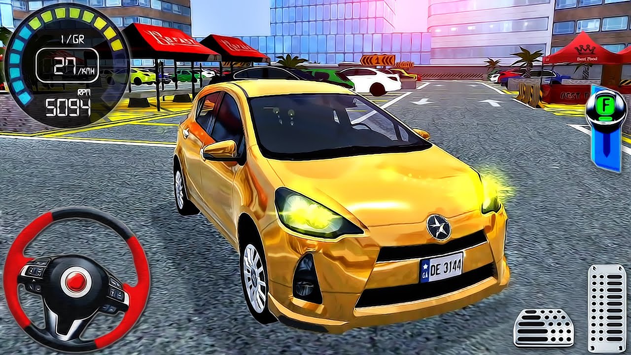 Multi Level Parking Simulator #7 - Multi-Storey Toyota Prius Car Drive ...