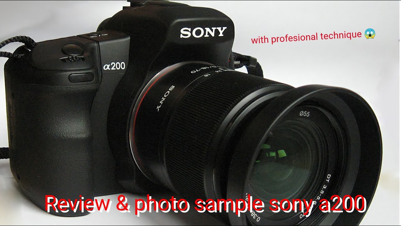 review Sony a200 with photo sample - YouTube