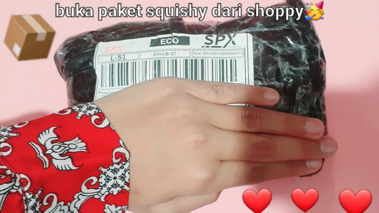 buka paket squishy dari shoppy🥳 - YouTube