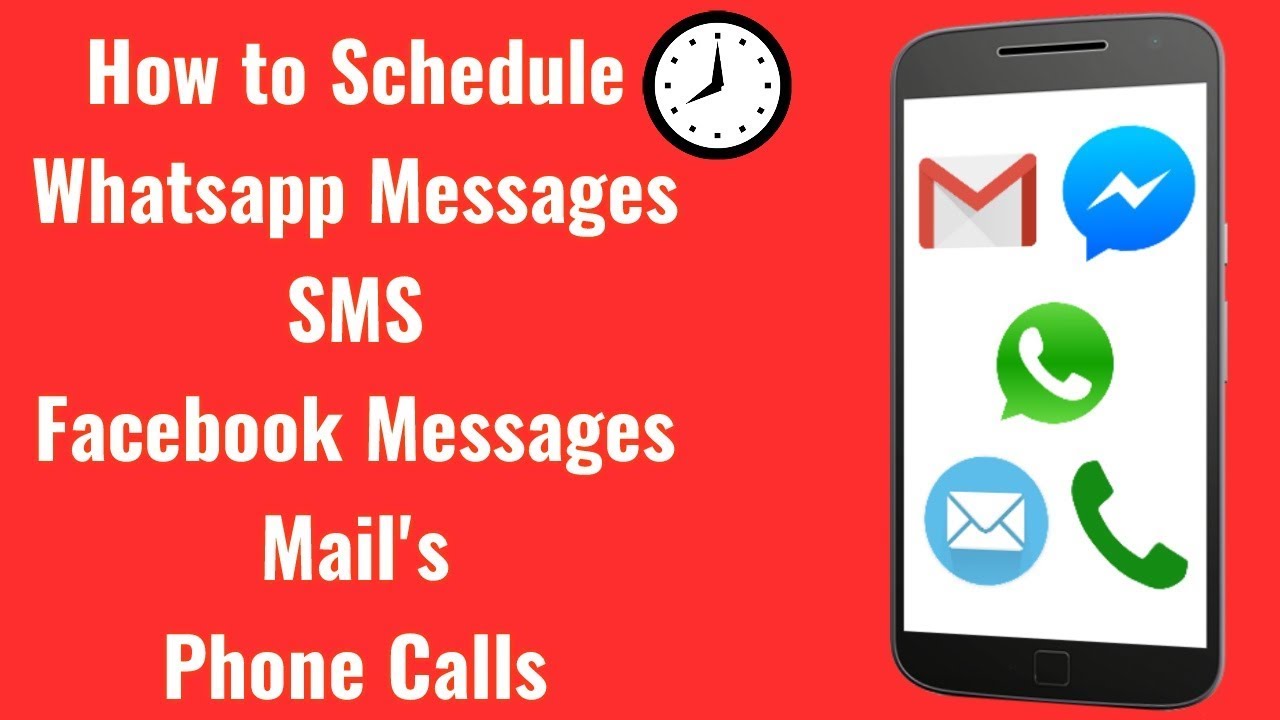 How to Send SCHEDULE MESSAGES On Whatsapp - YouTube