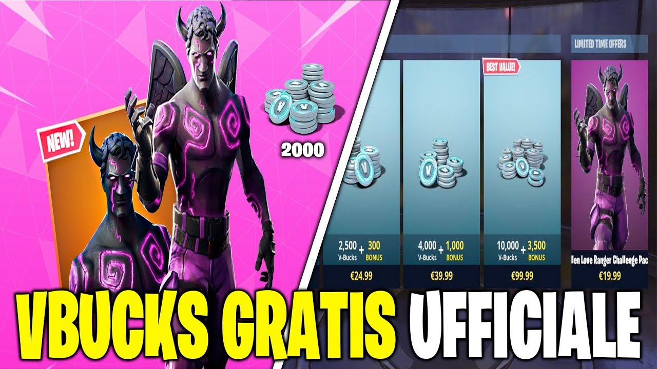 PACCHETTO RANGER DELL'AMOR PERDUTO FORTNITE SFIDE V BUCKS GRATIS - YouTube