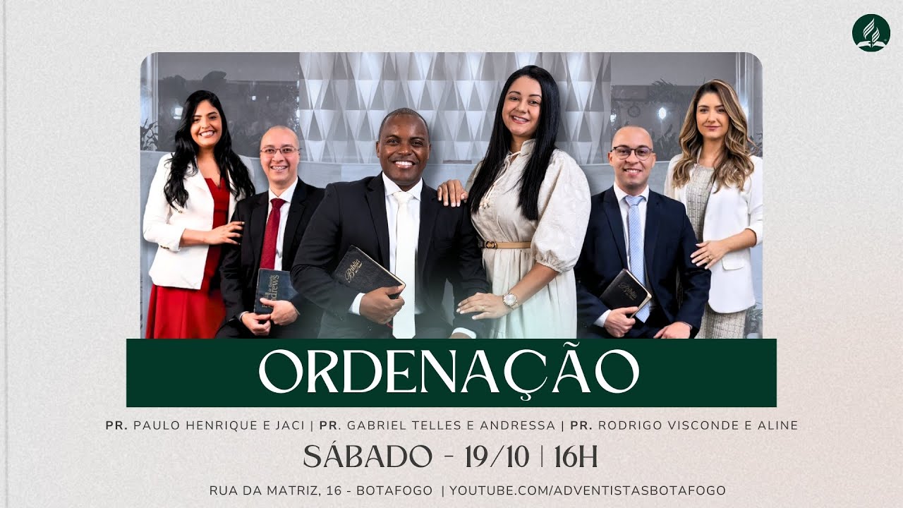 ORDENAÇÃO | Pr. Gabriel Telles, Pr. Paulo Henrique Vieira e Pr. Rodrigo ...